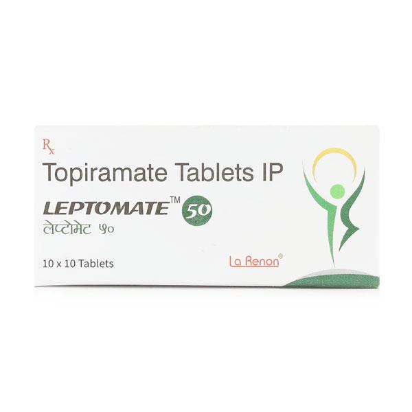 Leptomate 50mg Tablet 10'S Price, Uses, Side effects, Substitutes | Netmeds