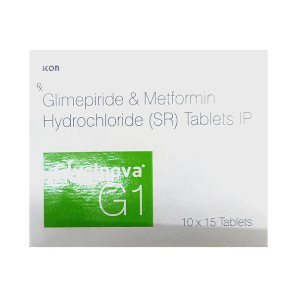Buy GLYCINOVA G 1 Tablet 15's Online at Upto 25% OFF | Netmeds