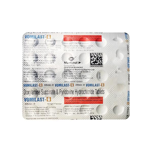VOMILAST G Tablet 30's Price, Uses, Side effects, Substitutes | Netmeds