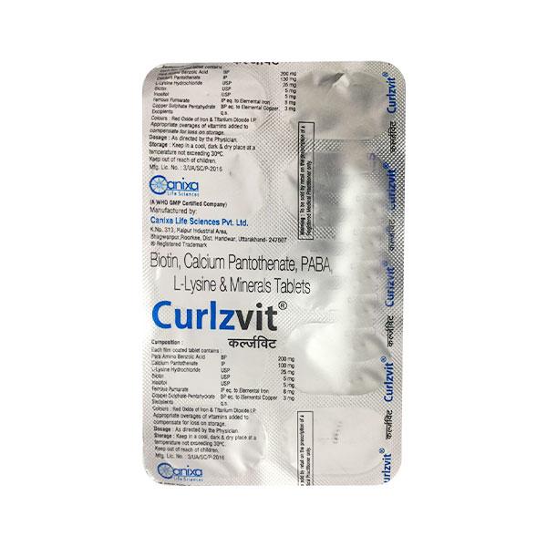 Curlzvit Tablet 10'S Price, Uses, Side effects, Substitutes | Netmeds