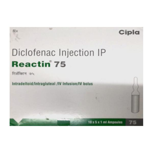 REACTIN 75 Injection 1ml : Uses, Side Effects, Price | Netmeds