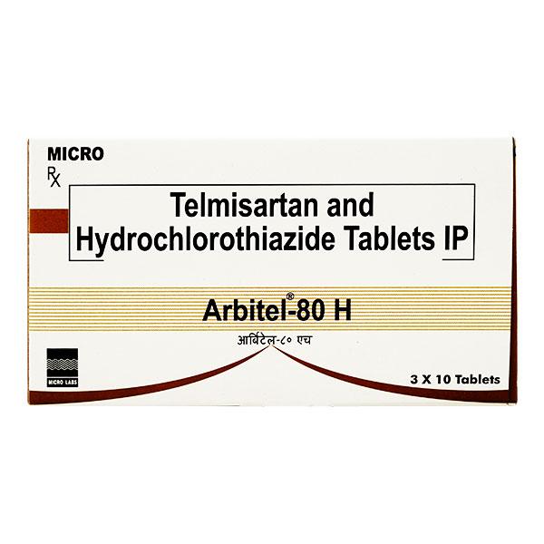 Arbitel H 80mg Tablet 10'S : Price, Uses, Side Effects | Netmeds