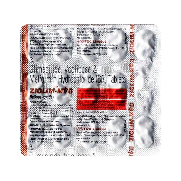 ZIGLIM MV 1 Tablet 15's