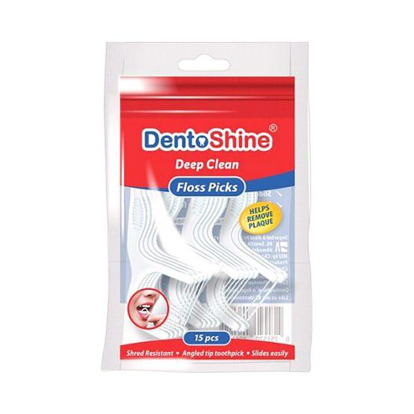 Buy Dentoshine Deep Clean Floss Picks 100g 15's Online at Best Price ...
