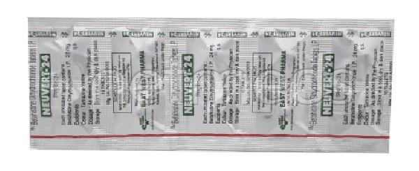 Buy Neuvert 24mg Tablet 10'S Online at Upto 25% OFF | Netmeds