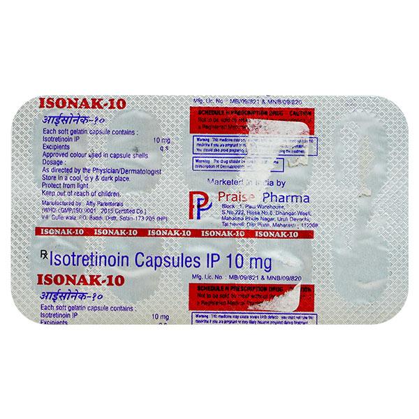 Buy ISONAK 10 Soft Gelatin Capsule 10's Online at Upto 25% OFF | Netmeds