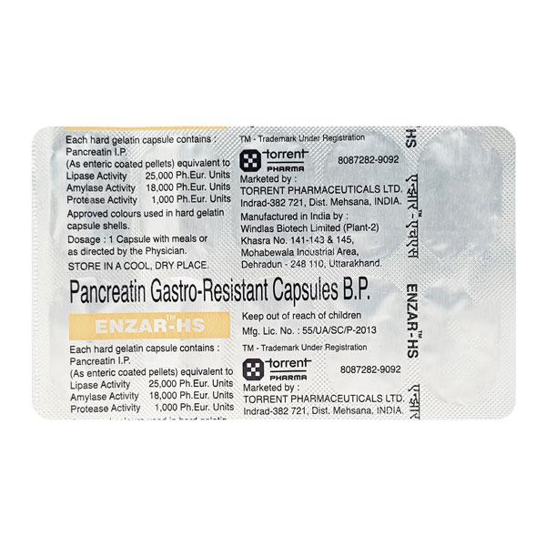 Enzar HS Capsule 10'S : Price, Uses, Side Effects | Netmeds