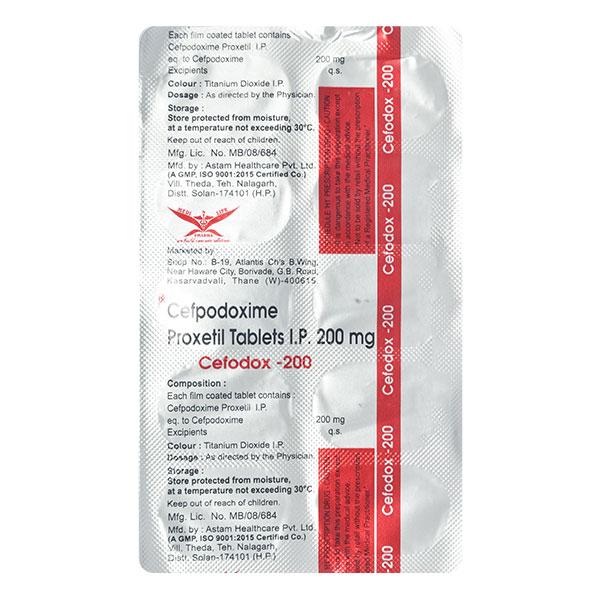CEFODOX 200 Tablet 10's : Price, Uses, Side Effects | Netmeds