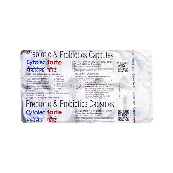Buy Cyfolac Forte Capsule 10'S Online at Upto 25% OFF | Netmeds