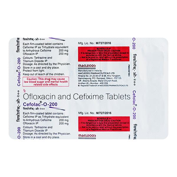Cefolac O 200mg Tablet 10'S : Price, Uses, Side Effects | Netmeds