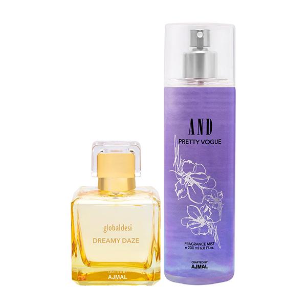 Buy Global Desi Dreamy Daze EDP HD & AND Pretty Vogue Body Mist 300 ml ...