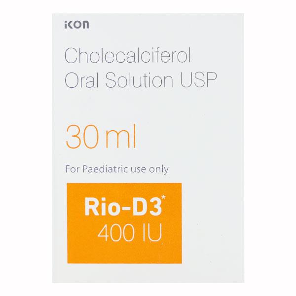 RIO D3 400iu Oral Solution 30ml Price, Uses, Side effects, Substitutes ...