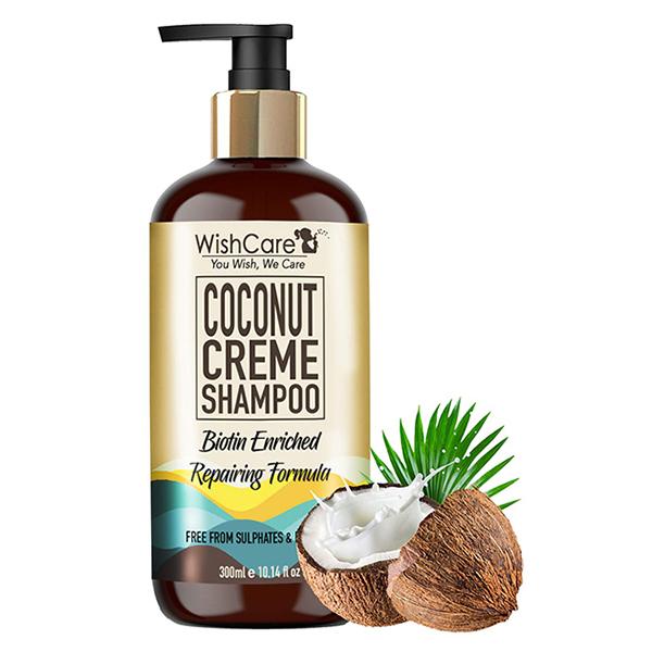 Buy WishCare Coconut Shampoo For Dry & Frizzy Hair With Coconut Milk ...