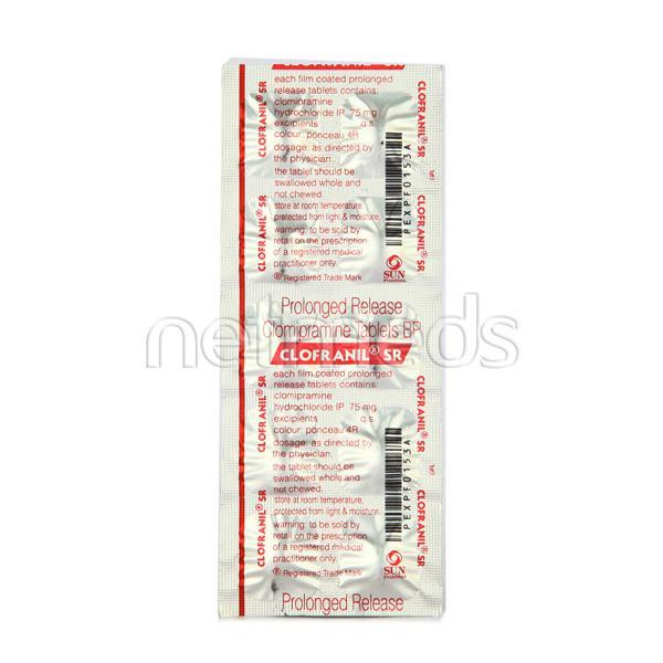 Clofranil SR Tablet 10'S : Price, Uses, Side Effects | Netmeds