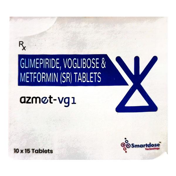 AZMET VG 1 Tablet 15's Price, Uses, Side effects, Substitutes | Netmeds
