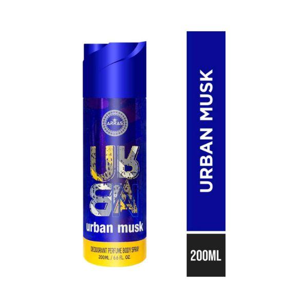 Buy ARRAS Urban Musk Deodorant Body Spray, Long Lasting Fragances, for ...