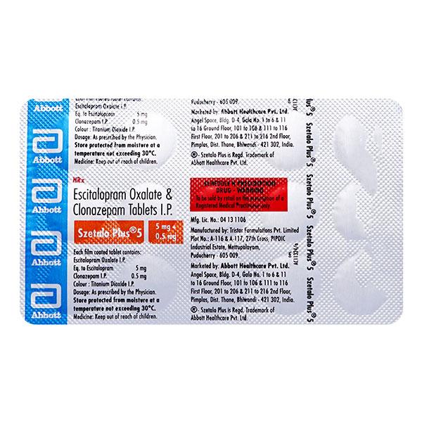 SZETALO PLUS 5 Tablet 15's - Price, Uses, Side Effects, and Substitutes ...