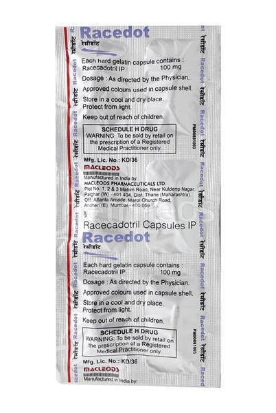 Racedot 100mg Capsule 6'S : Price, Uses, Side Effects | Netmeds