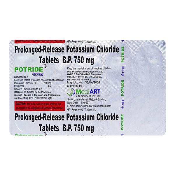 Buy POTRIDE Tablet 10's Online at Upto 25% OFF | Netmeds