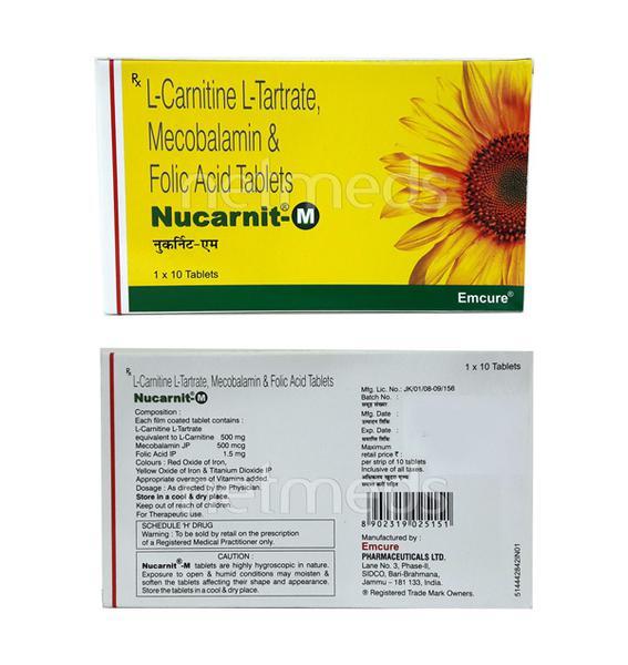 Buy Nucarnit M Tablet 10'S Online at Upto 25% OFF | Netmeds