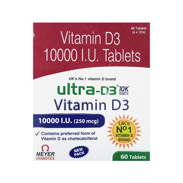 Ultra D3 10K Tablet 15'S Price, Uses, Side effects, Substitutes | Netmeds