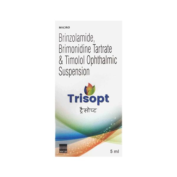 Buy TRISOPT Ophthalmic Solution 5ml Online at Upto 25% OFF | Netmeds