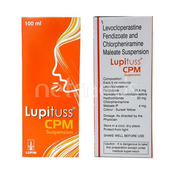 Buy Lupituss Cpm Suspension 100ml Online at Upto 25% OFF | Netmeds