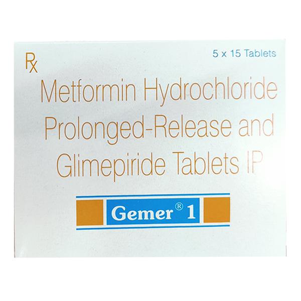 Buy GEMER 1 Tablet 15's Online - Price, Uses & Side Effects | Netmeds
