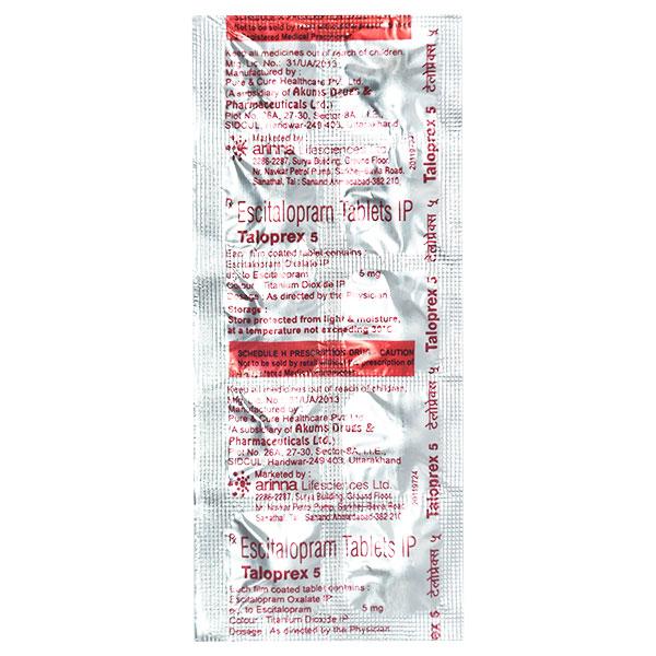 Taloprex 5mg Tablet 10'S : Price, Uses, Side Effects | Netmeds