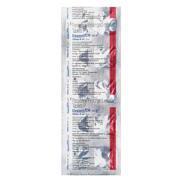 Depaxil CR 12.5mg Tablet 10'S : Price, Uses, Side Effects | Netmeds