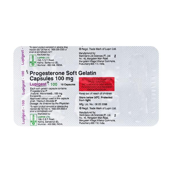 Buy Lupigest 100mg Capsule 10'S Online at Upto 25% OFF | Netmeds