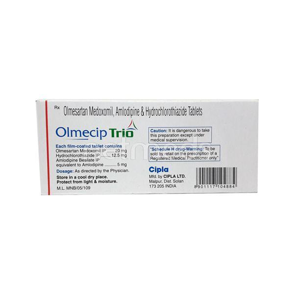 Olmecip Trio Tablet 10'S : Price, Uses, Side Effects | Netmeds