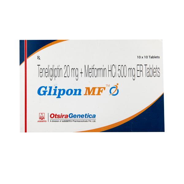 Glipon MF Tablet 10'S : Price, Uses, Side Effects | Netmeds