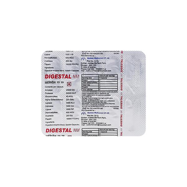 Buy Digestal NM Capsule 10'S Online at Upto 25% OFF | Netmeds