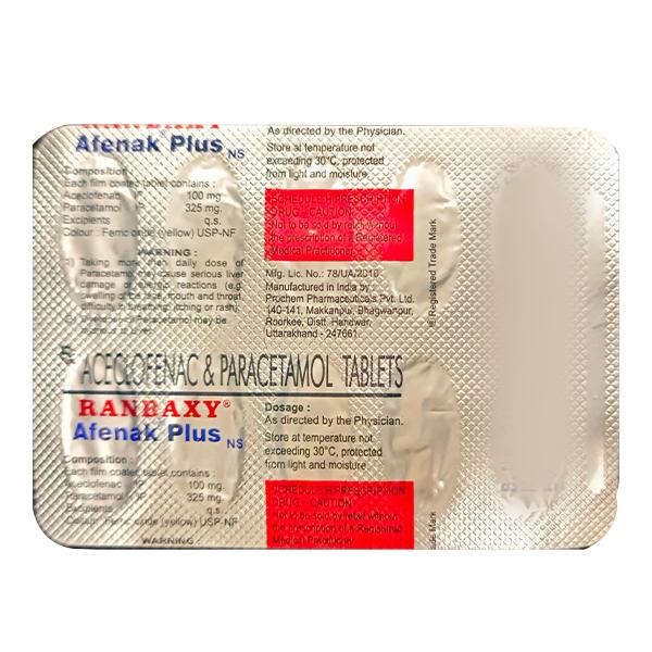 Buy Afenak Plus Tablet 10'S Online at Upto 25% OFF | Netmeds