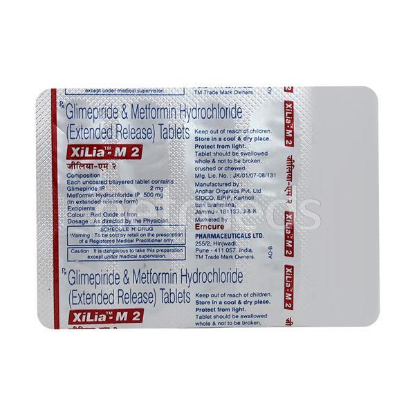 Xilia M 2mg Tablet 10'S Price, Uses, Side effects, Substitutes | Netmeds