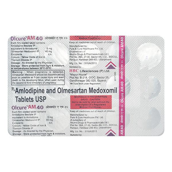 OLCURE AM 40 Tablet 15's : Price, Uses, Side Effects | Netmeds