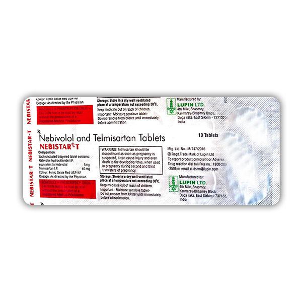 Buy NEBISTAR T Tablet 10's Online at Upto 25% OFF | Netmeds
