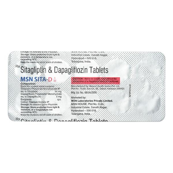 Buy MSN SITA D 5/50 Tablet 10's Online at Upto 25% OFF | Netmeds