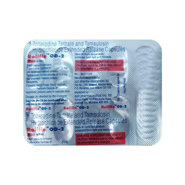 Roliflo OD 2mg Capsule 10'S : Uses, Side Effects, Price | Netmeds