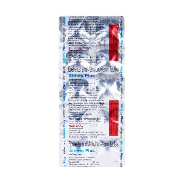 Buy Alrista Plus Tablet 10'S Online at Upto 25% OFF | Netmeds