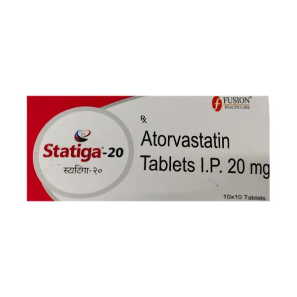 STATIGA 20 Tablet 10's Price, Uses, Side effects, Substitutes | Netmeds