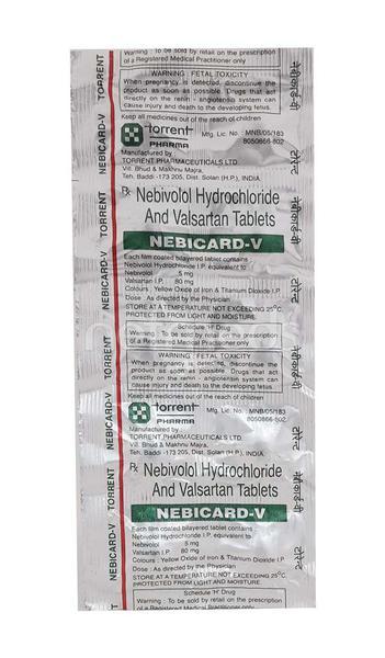 Nebicard V Tablet 10'S : Price, Uses, Side Effects | Netmeds