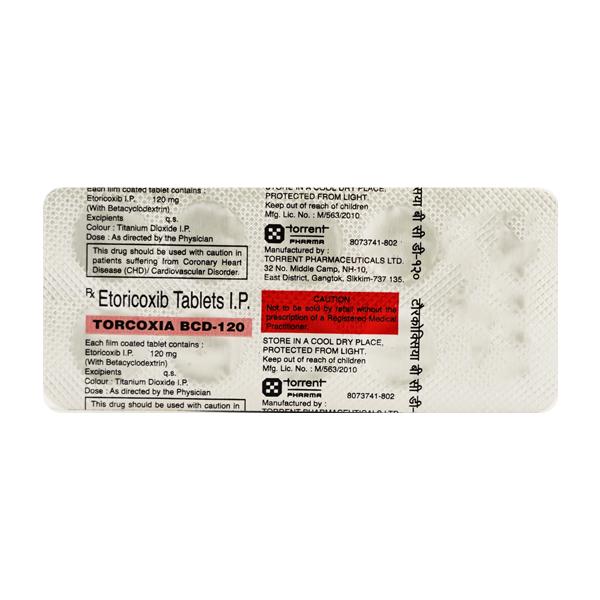 Torcoxia Bcd 120mg Tablet 10'S Price, Uses, Side effects, Substitutes ...