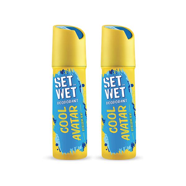 Buy Set Wet Cool Avatar Deodorant and Body Spray Perfume for Men, 150ml ...