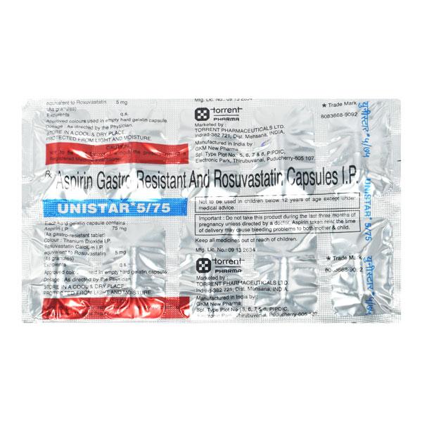 Unistar 5/75mg Capsule 10'S - Buy Medicines online at Best Price from ...