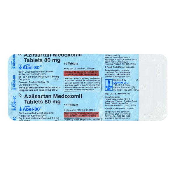 Abel 80mg Tablet 10'S : Price, Uses, Side Effects | Netmeds
