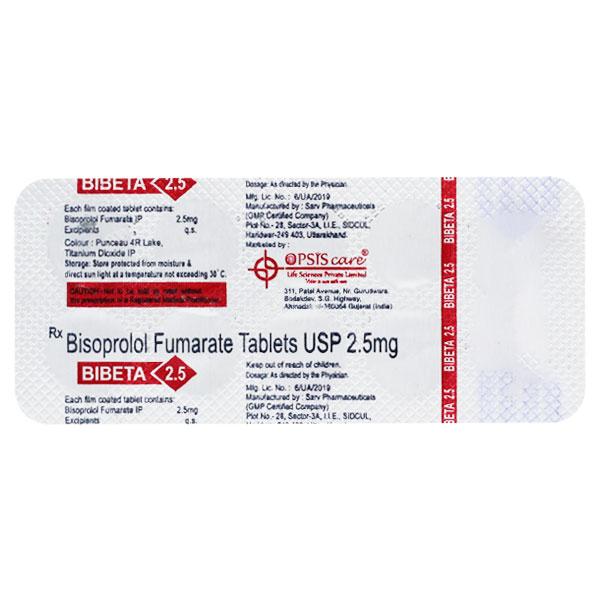 Nebibeta 2.5mg Tablet 10'S : Price, Uses, Side Effects | Netmeds