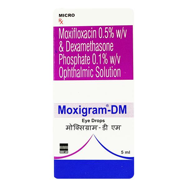 Buy MOXIGRAM DM Eye Drops 5ml Online at Upto 25% OFF | Netmeds