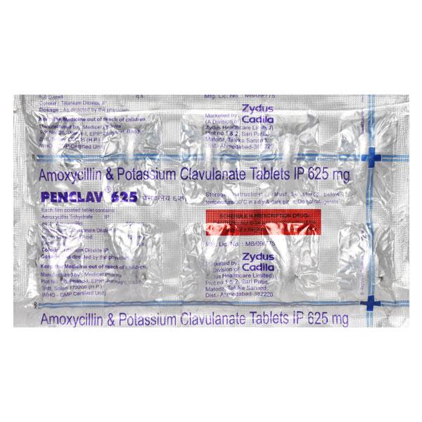Penclav 625mg Tablet 10'S Price, Uses, Side effects, Substitutes | Netmeds